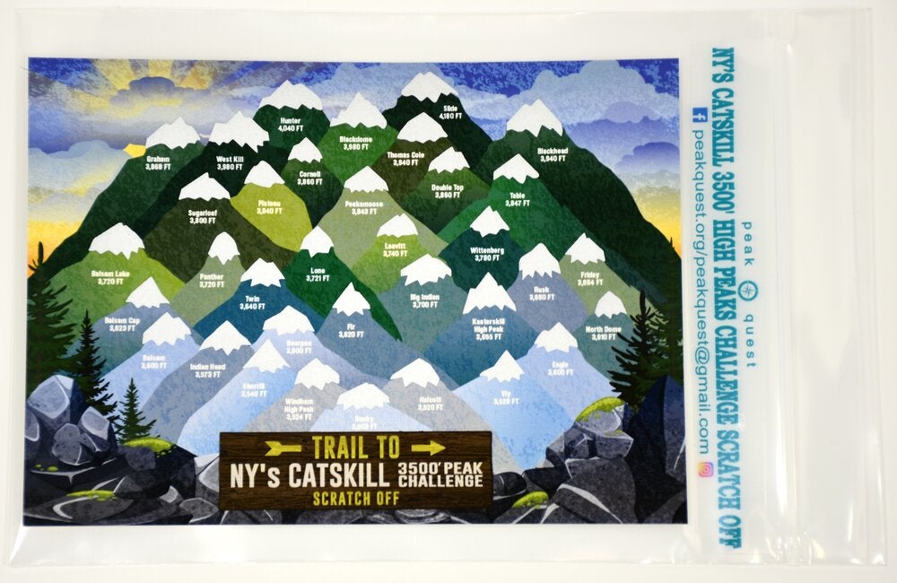 Catskill 3500' Peak Challenge Scratch Off Cards | Catskills Visitor Center